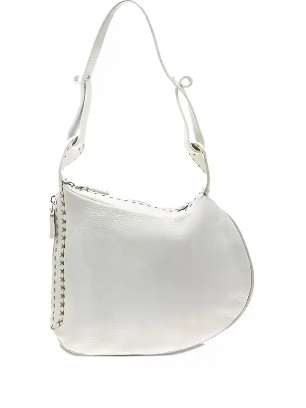 Fendi Selleria Stitch Small Shoulder Bag - White
