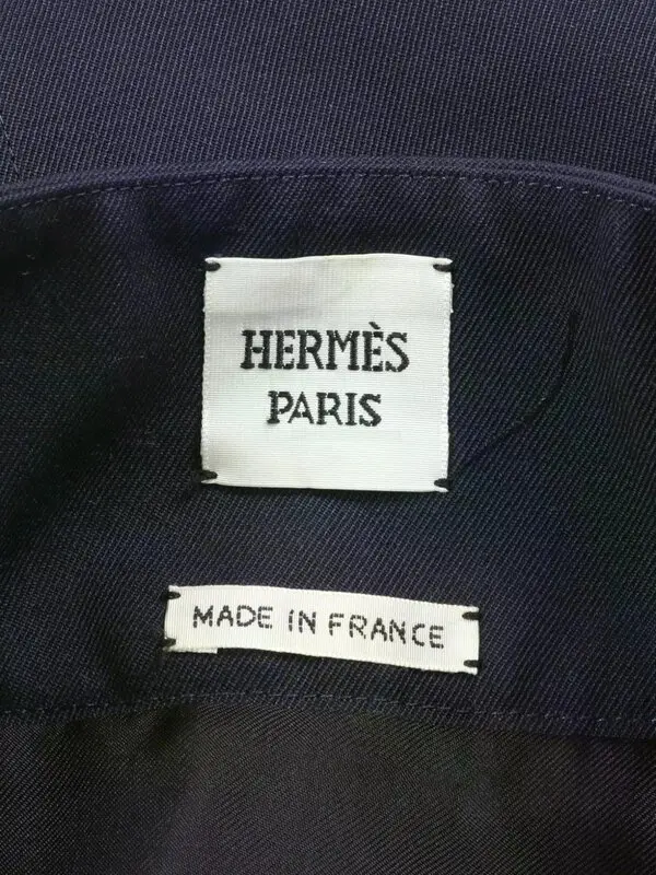 Hermès 2010s Wool Zip-up Skirt