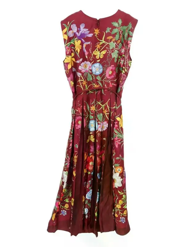 Gucci 2010s Floral-pattern Midi Dress