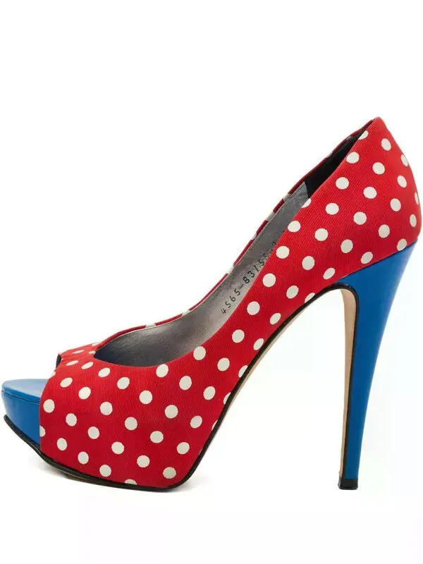 GINA 2024 Polka-dot Platform Pumps