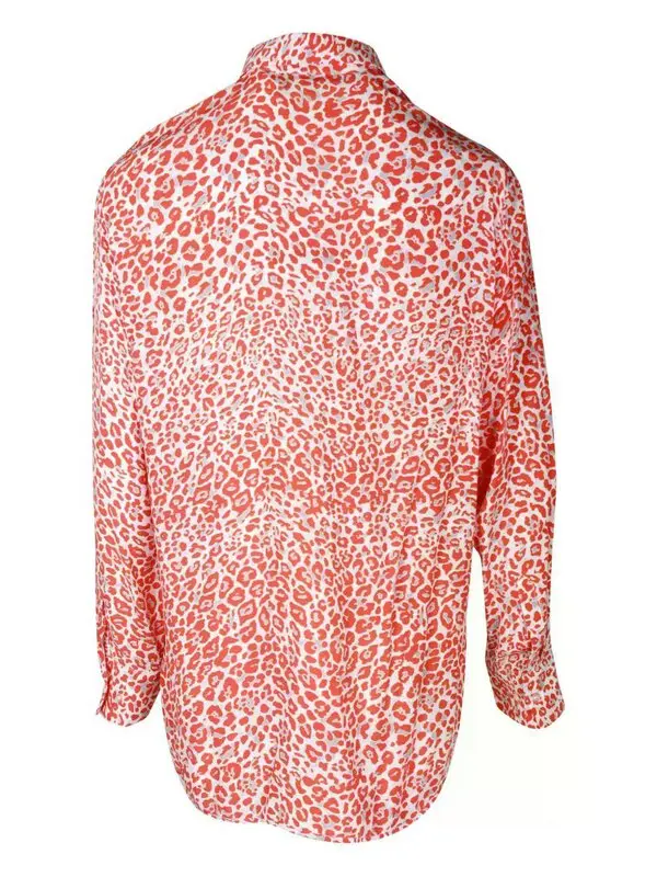 Maje Leopard-print Button-down Shirt
