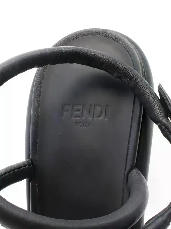 Fendi 105mm Leather Ankle-strap Sandals