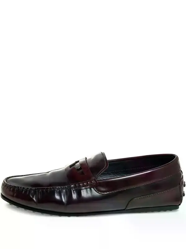 TOD'S X Ferrari Penny Loafers - Red