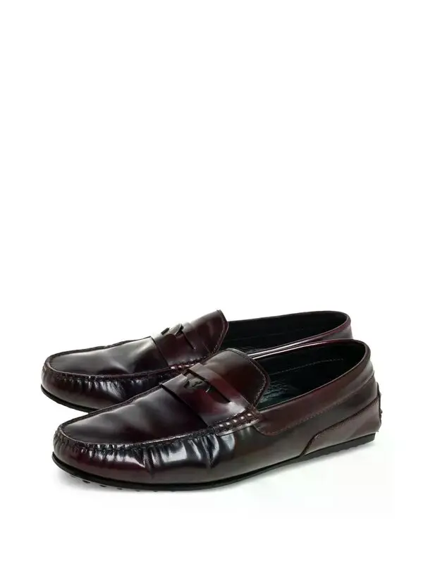 TOD'S X Ferrari Penny Loafers - Red