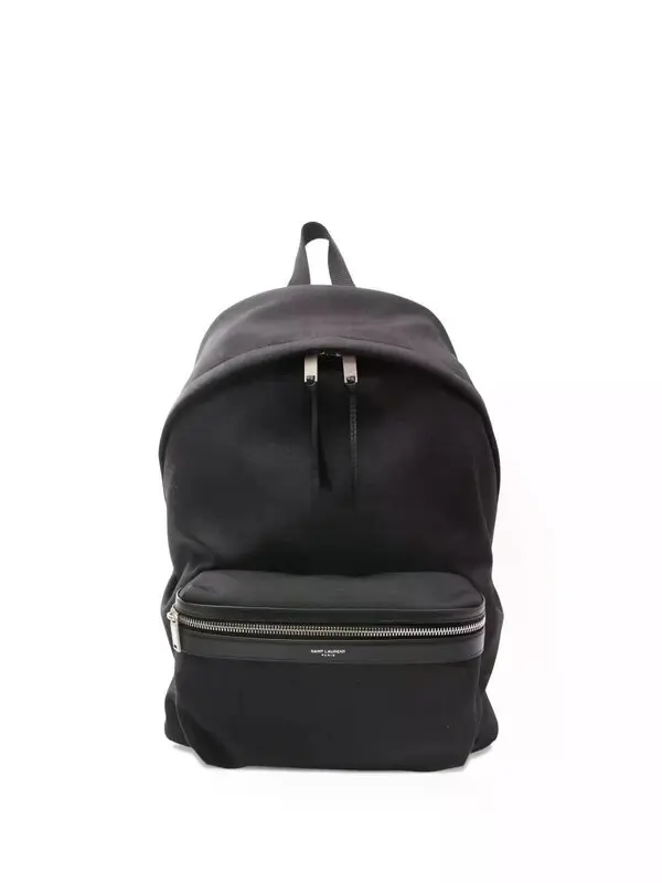 Saint Laurent Pre-owned 20s Leather-trimmed Backpack