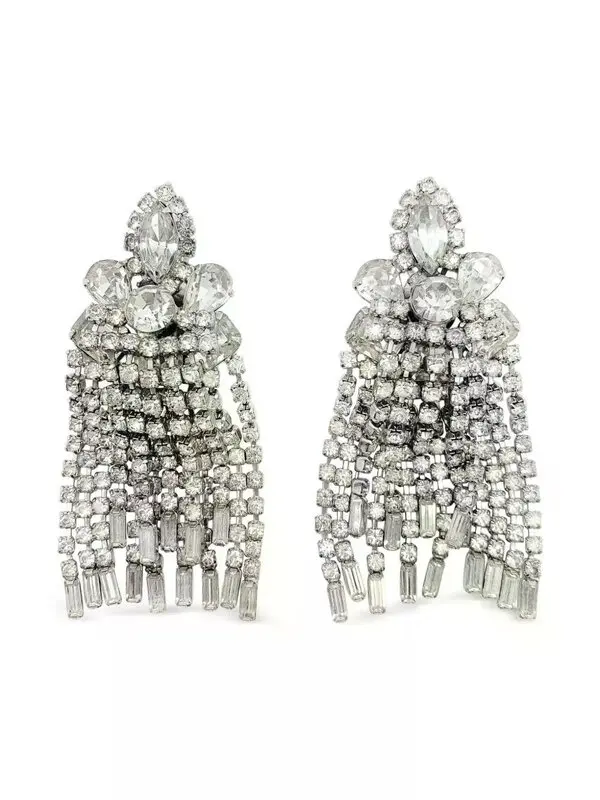 JENNIFER GIBSON JEWELLERY 1950s Kramer Chandelier Earrings - Silver
