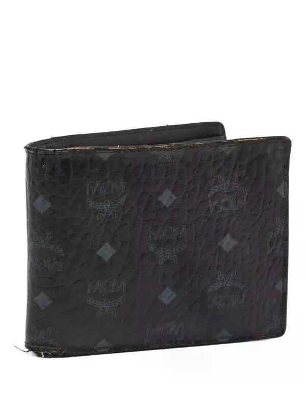 Mcm Monogram Leather Wallet