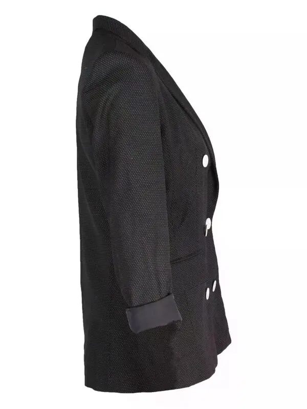 Sandro Polka-dot Double-breasted Blazer