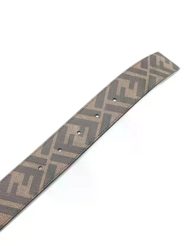 Fendi Ff-logo Buckle Belt - Brown