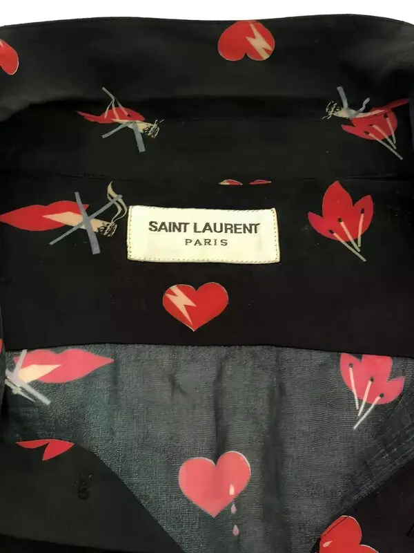 Saint Laurent 2000s Heart-print Shirt