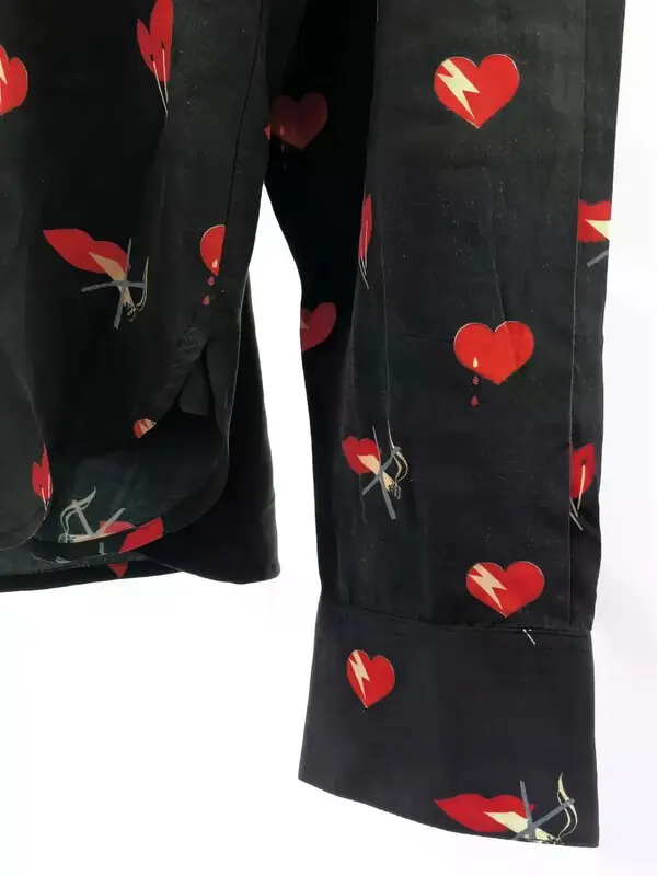 Saint Laurent 2000s Heart-print Shirt