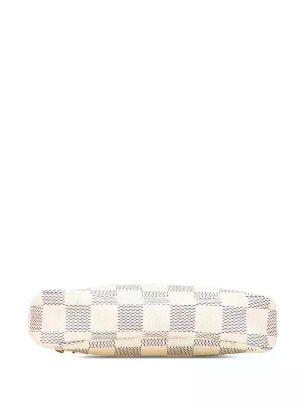 LOUIS VUITTON Damier Azur Mini Pochette Accessoires Handbag - White