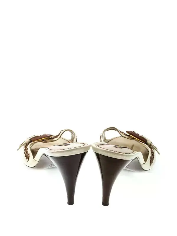LOUIS VUITTON 75mm Leather Buckled Sandals