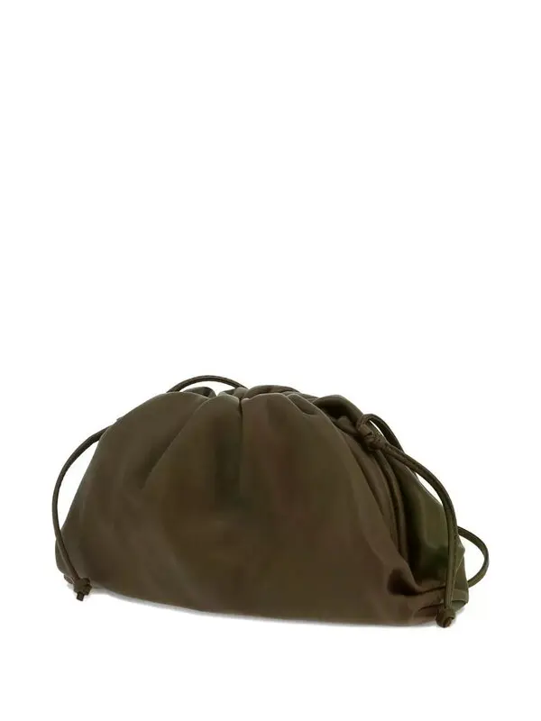 Bottega Veneta Leather Pouch Clutch - Green