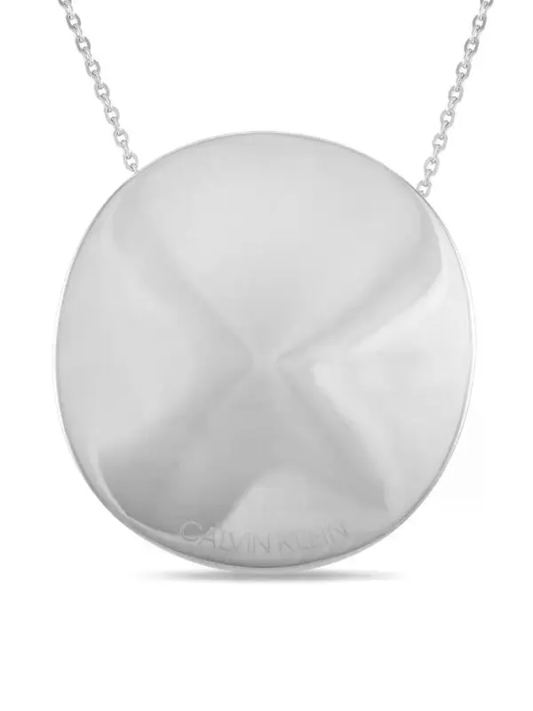 Calvin Klein Statement-pendant Necklace - Silver