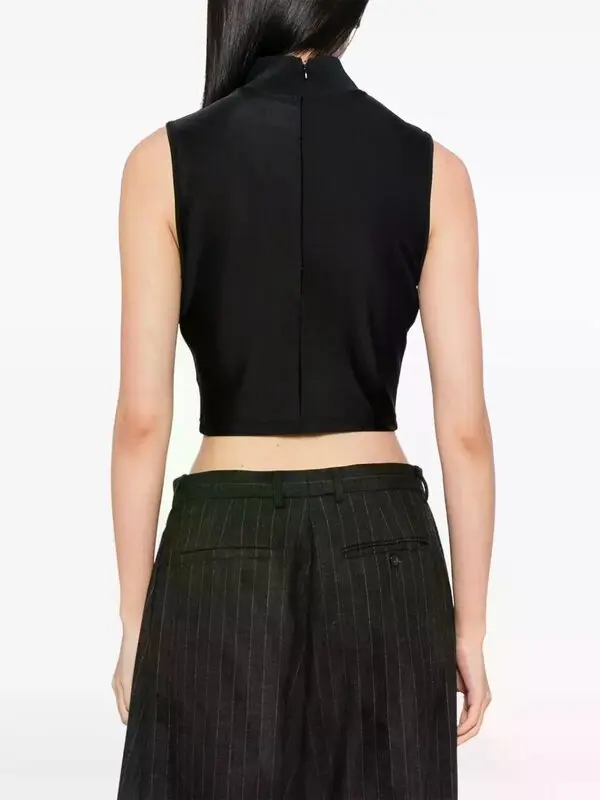 Fendi 1990-2000s Logo Turtleneck Vest