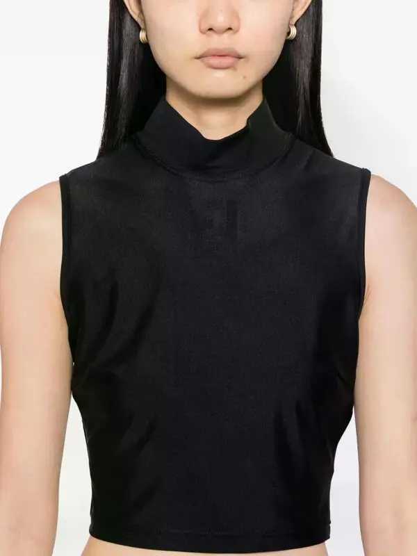 Fendi 1990-2000s Logo Turtleneck Vest