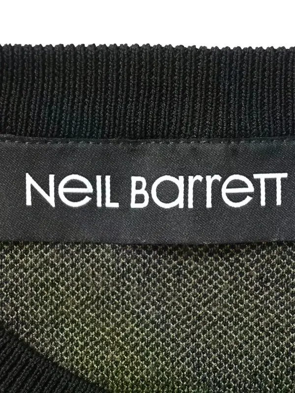 Neil Barrett Camo Lightning-bolt Sweater