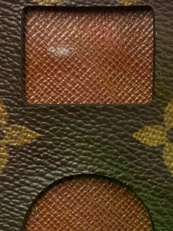 LOUIS VUITTON Monogram Leather Case 100mm