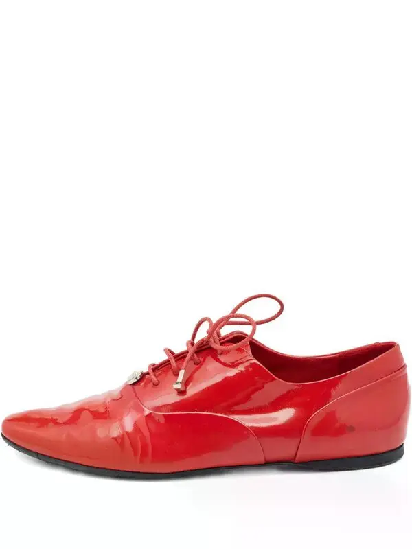 Gucci Patent Leather Lace Shoes