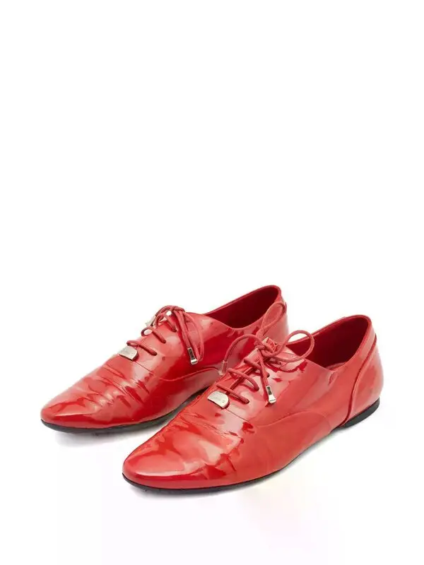 Gucci Patent Leather Lace Shoes