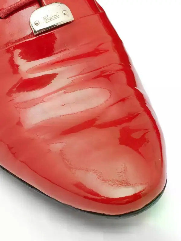 Gucci Patent Leather Lace Shoes