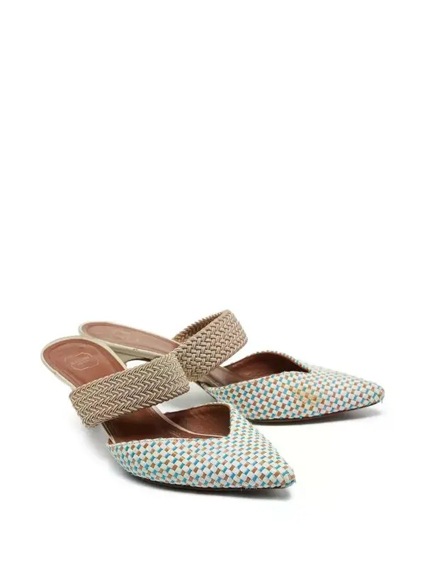 MALONE SOULIERS Woven Strap Mules