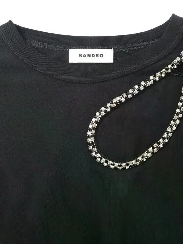 Sandro Rhinestone Teardrop T-shirt