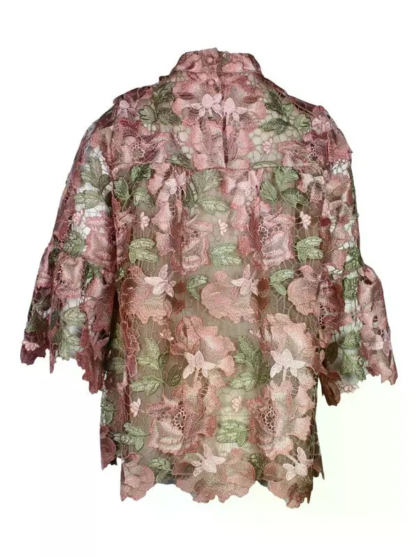 Anna Sui Floral-lace Blouse
