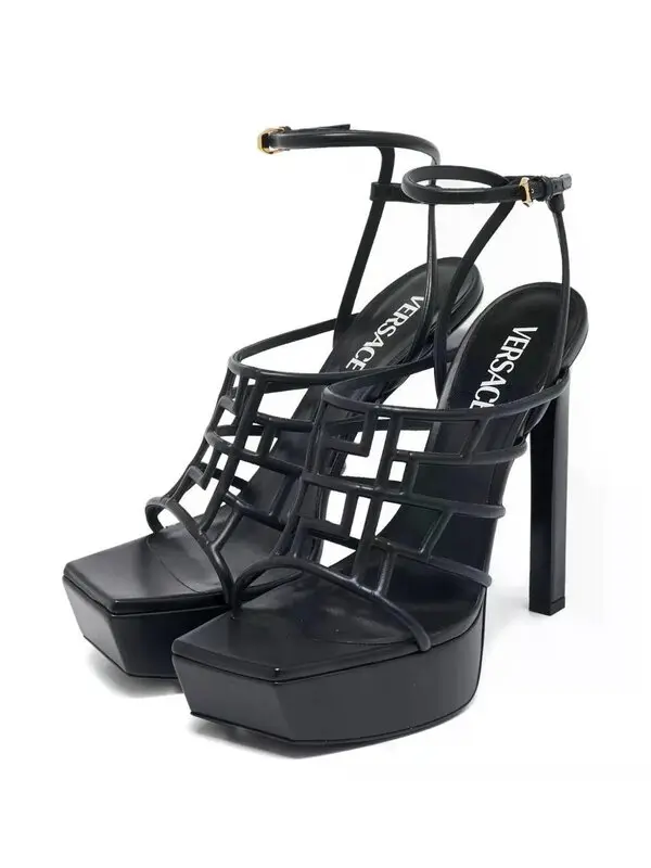 Versace 160mm Leather Heeled Sandals