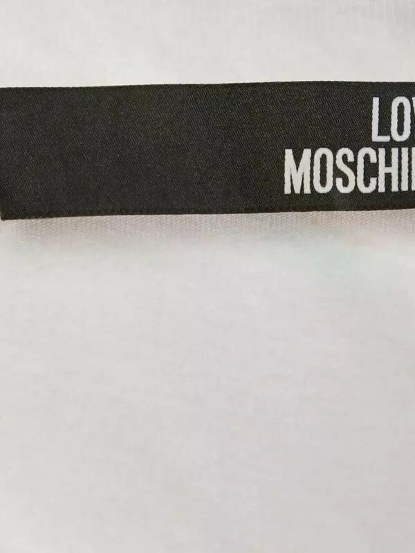 Moschino Embossed Logo Cotton T-shirt