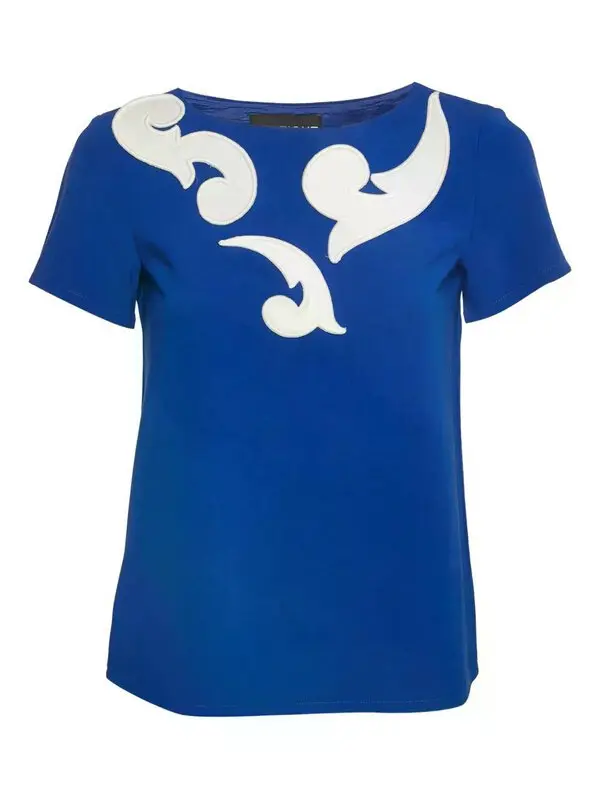 Moschino Embellished Crepe Top