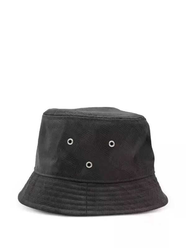 Bottega Veneta Intrecciato-effect Bucket Hat - Black