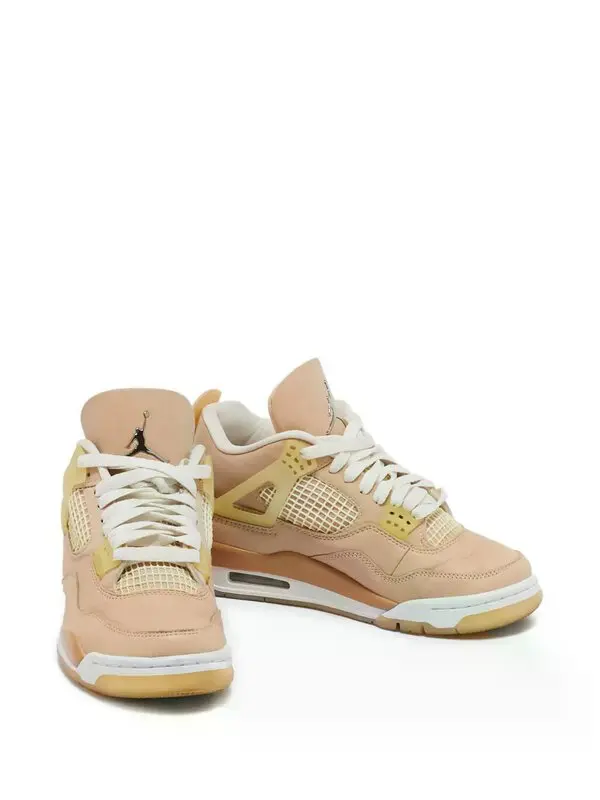 JORDAN Air 4 Mesh-panelled Low-top Sneakers - Neutrals
