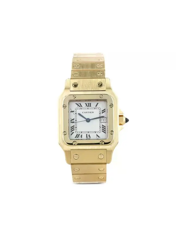 CARTIER 1990s Santos 27mm - White