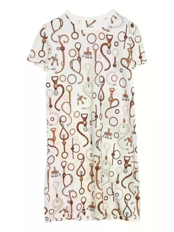 Hermès 2010s Bridle-pattern Dress
