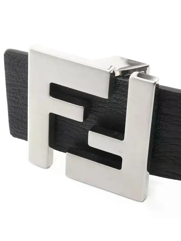 Fendi 2020s Square Ff Reversible Leather Belt