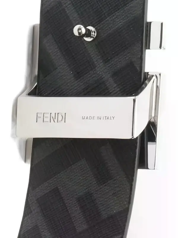 Fendi 2020s Square Ff Reversible Leather Belt