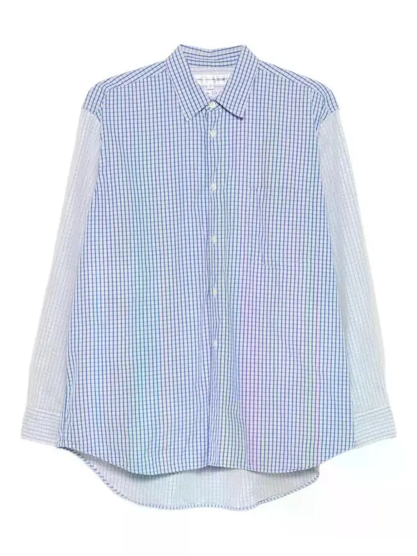 Comme Des Garçons Double-sleeve Checked Shirt