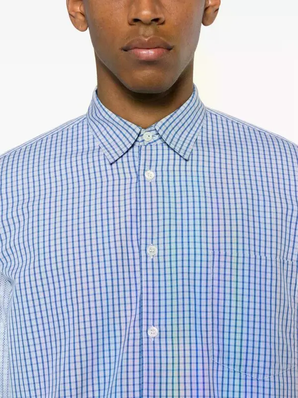 Comme Des Garçons Double-sleeve Checked Shirt