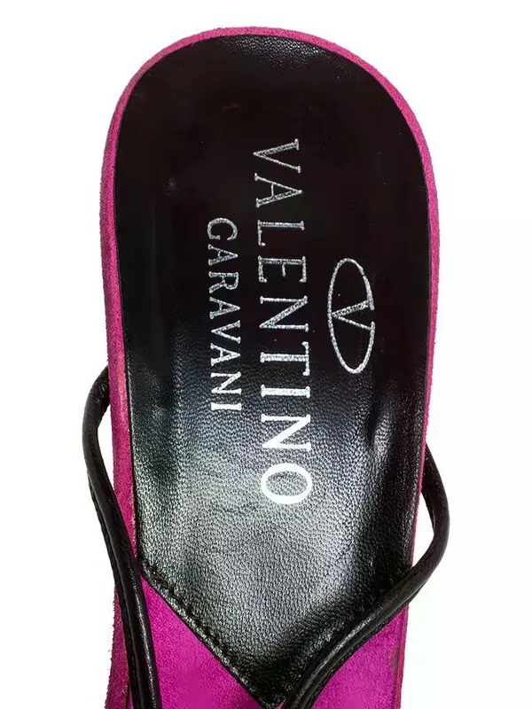 Valentino Garavani 85mm Leather Wedge Platform Pumps