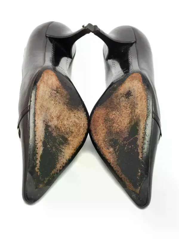 SERGIO ROSSI Chain Leather Pumps