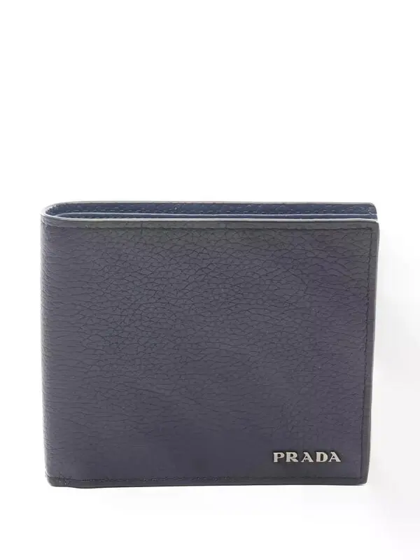 Prada 2010s Bi-fold Leather Wallet - Black