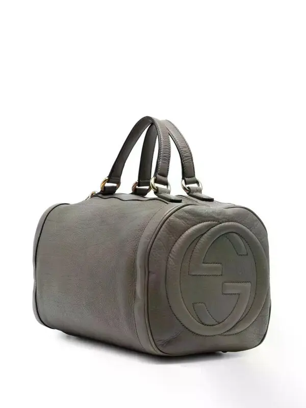 Gucci Pebbled Calfskin Soho Cellarius Boston Bag
