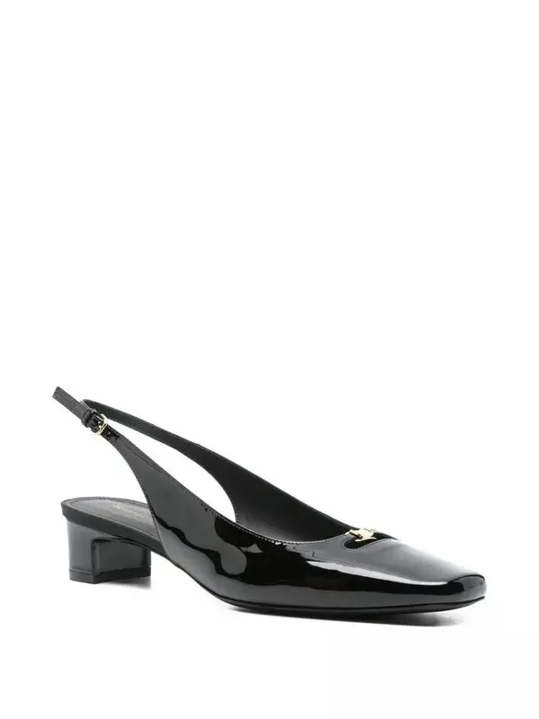 FERRAGAMO 40mm Cut-out Slingback Pumps