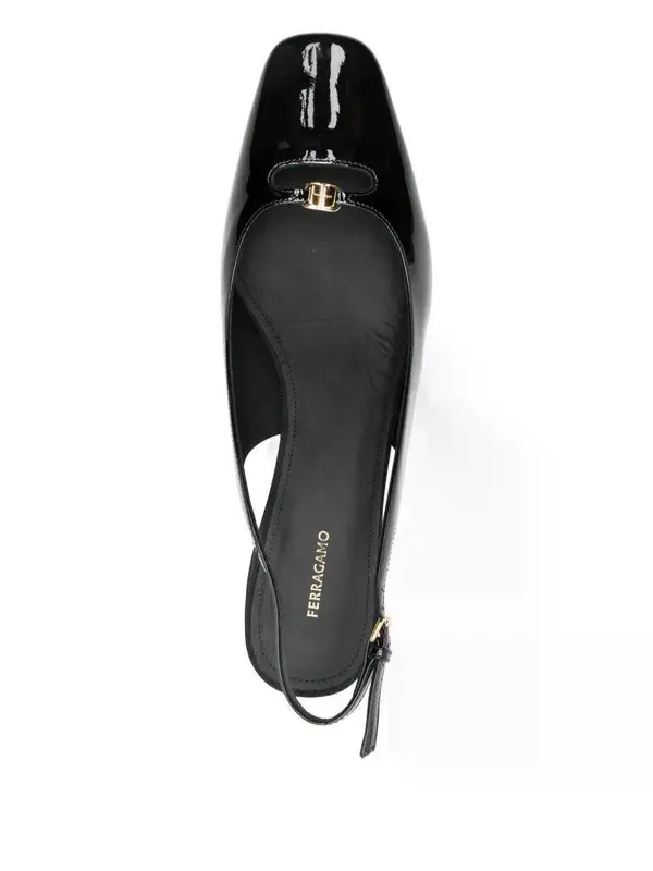 FERRAGAMO 40mm Cut-out Slingback Pumps