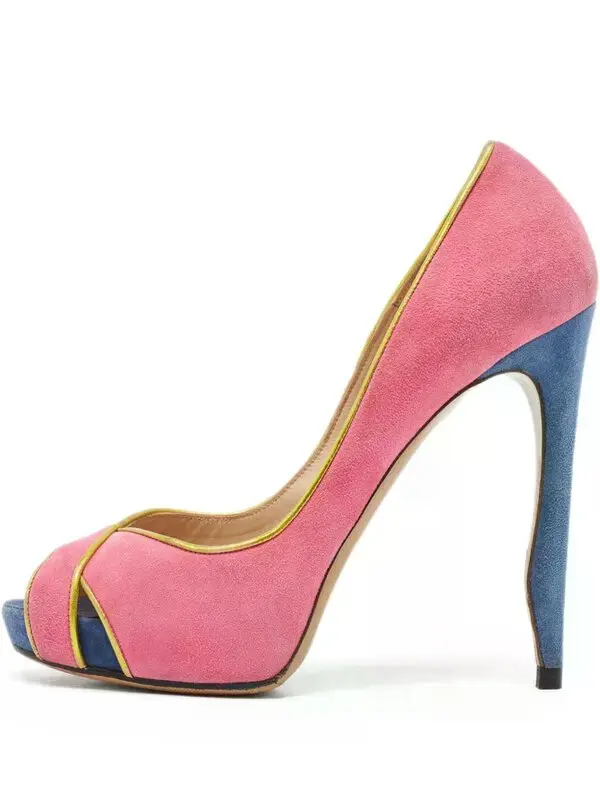 NICHOLAS KIRKWOOD 130mm Suede Open-toe Pumps