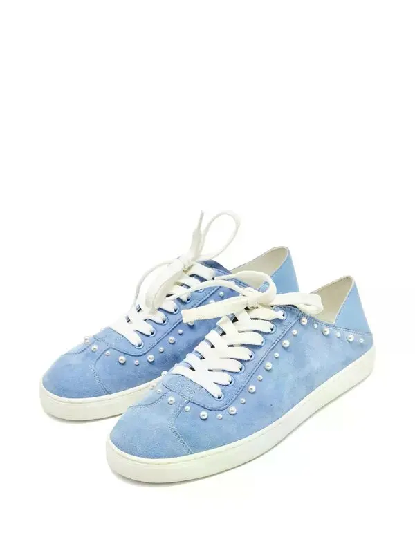 STUART WEITZMAN Leather Lace-up Sneakers