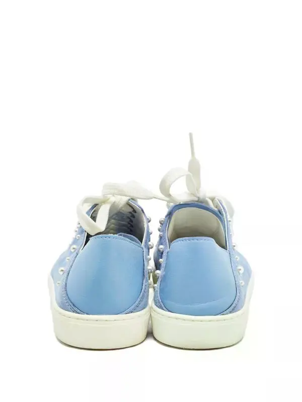 STUART WEITZMAN Leather Lace-up Sneakers