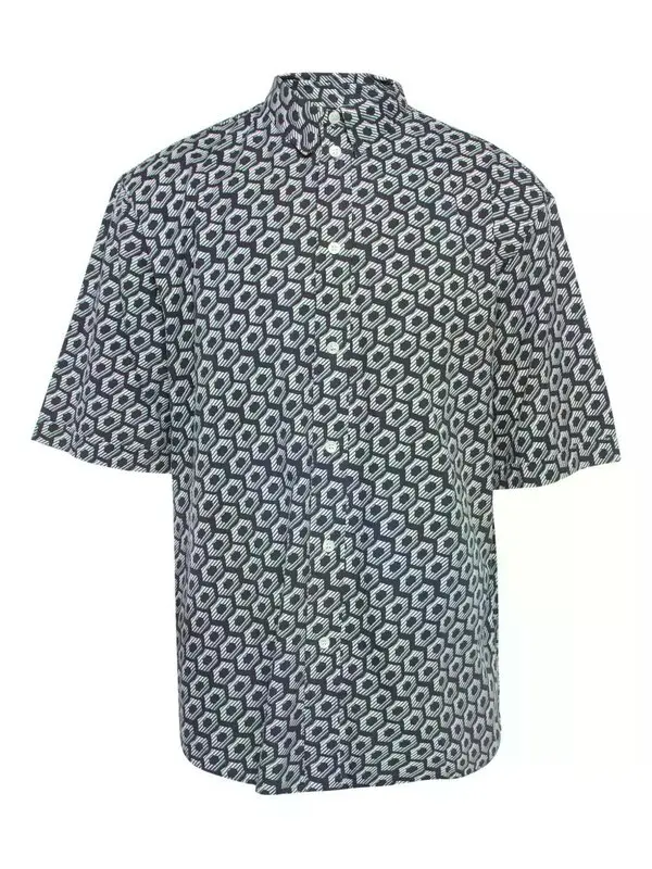 Giorgio Armani Hexagon-print Shirt